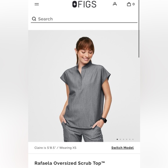 Figs | Tops | X2 Figs Rafaela Oversized Scrub Top Xl | Poshmark